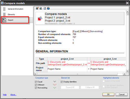 Revit : Comparing Revit models and drawings